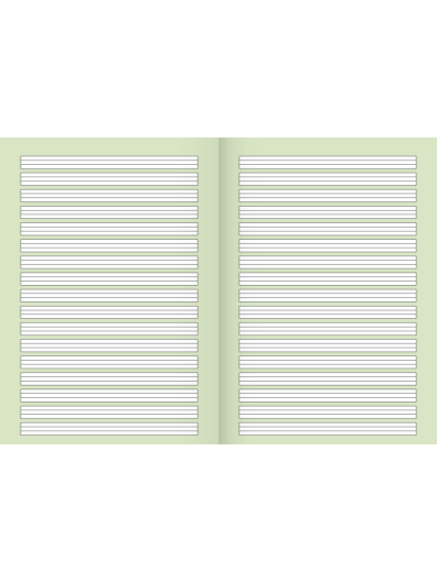 BRUNNEN Schulheft A4 · Lineatur 3 mit Rand · 3. Schulj. · Umweltpapier